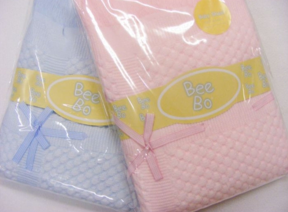 BeeBo Gingham Ribbon Baby Shawl – Bluebells Childrenswear